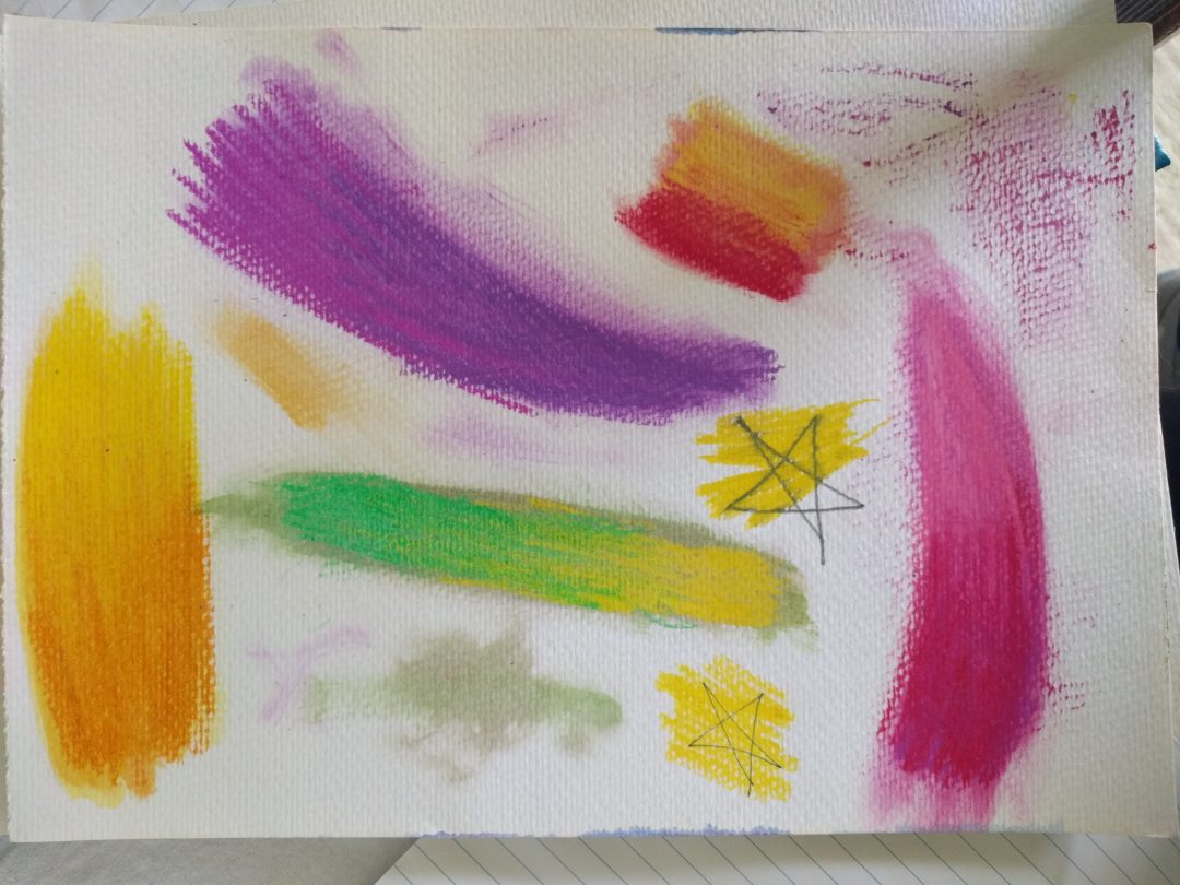 Oil Pastel Experimentation | Danni's Digital Design
